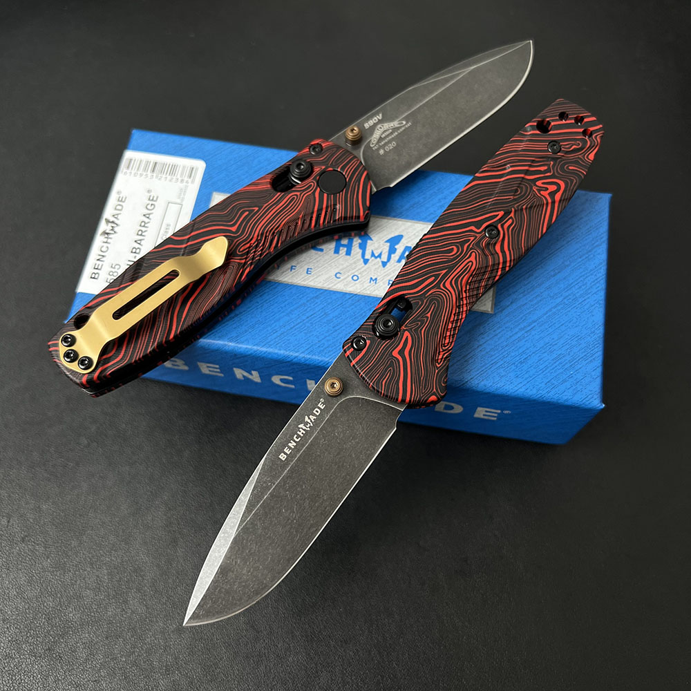 BM 585BK-251 Gold Class Mini Barrage AXISFolding Knife 2.95" S90V Black ...