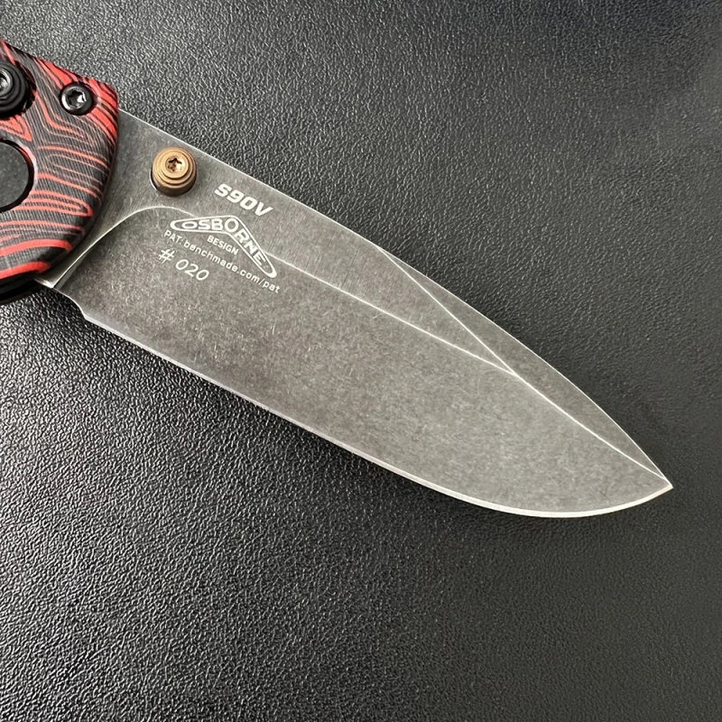 BM 585BK-251 Gold Class Mini Barrage AXISFolding Knife 2.95" S90V Black ...