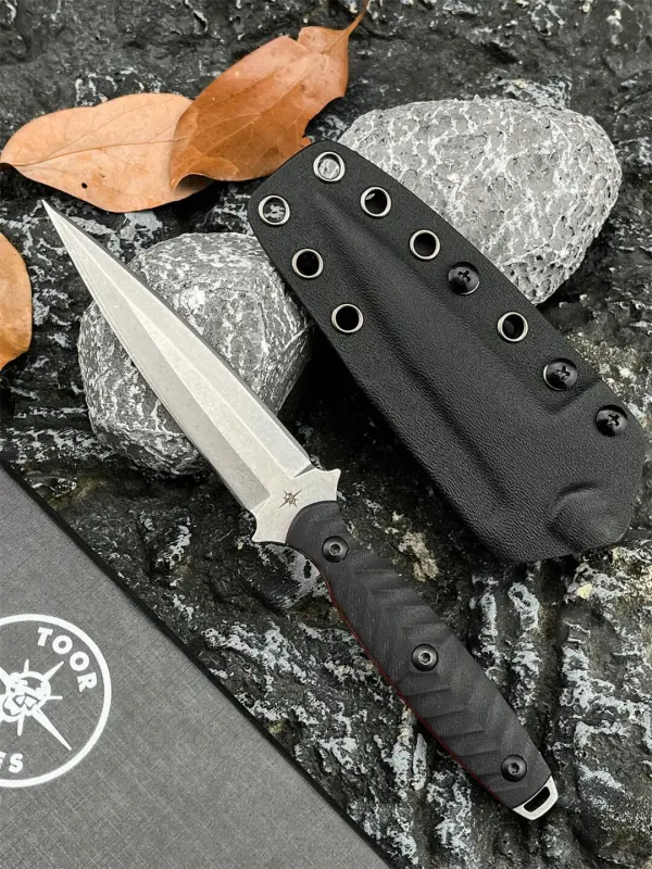 Toor Knives Specter J Fixed Blade Knife 3.94" CPM-M4 Double Edge Dagger ...