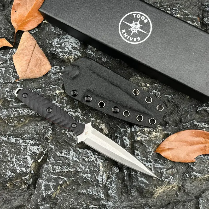 Toor Knives Specter J Fixed Blade Knife 3.94" CPM-M4 Double Edge Dagger ...