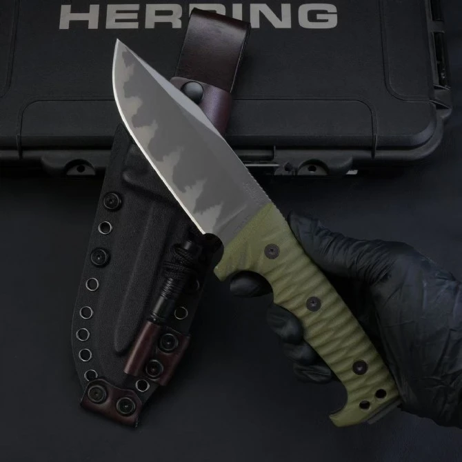 Miller Bros.BIsdes M-8 Fixed Blade Knife 5.12" Z-WEAR Drop Blade, G10 ...