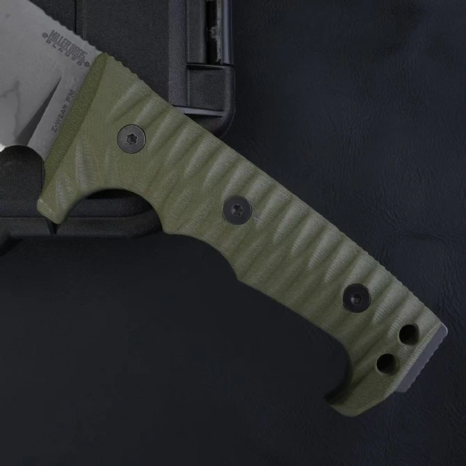 Miller Bros.BIsdes M-8 Fixed Blade Knife 5.12" Z-WEAR Drop Blade, G10 ...