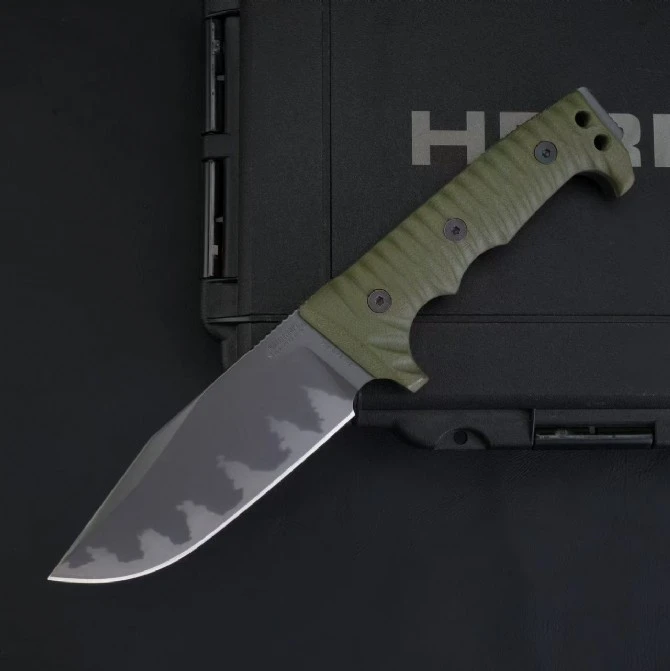 Miller Bros.BIsdes M-8 Fixed Blade Knife 5.12" Z-WEAR Drop Blade, G10 ...