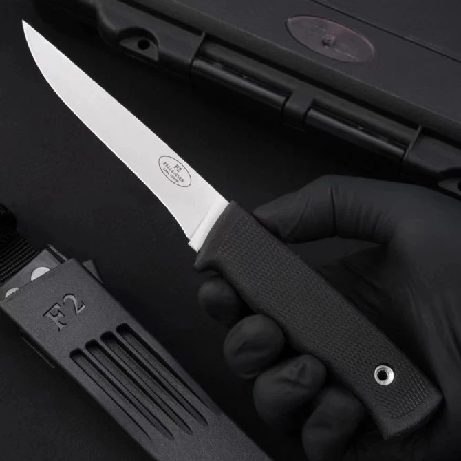 F2 Survival Fixed Blade Knife 4.33" Satin Lam.VG10 Blade, TPR Handle ...