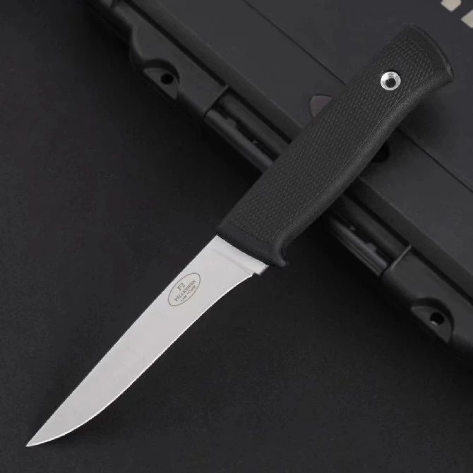 F2 Survival Fixed Blade Knife 4.33" Satin Lam.VG10 Blade, TPR Handle ...