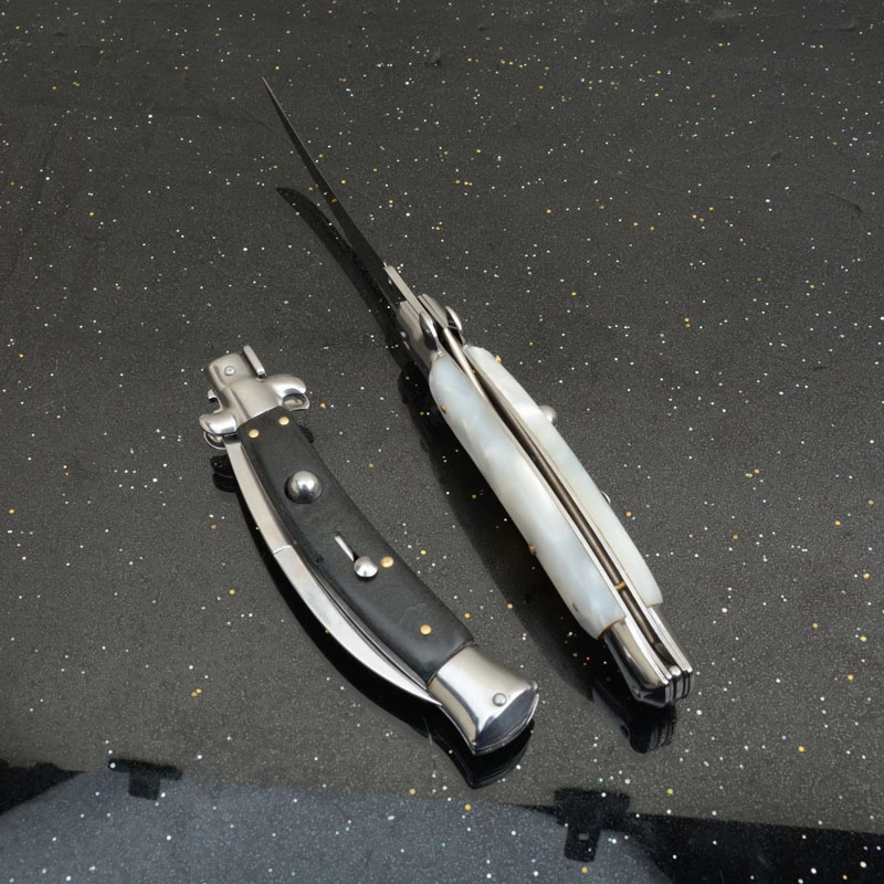 Italy AKC 10'' Godfather Stiletto Mafia OTF AUTO Knife 3.54" 8Cr13 ...