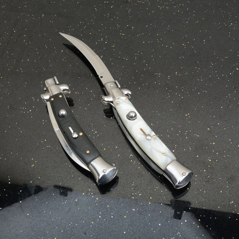 Italy AKC 10'' Godfather Stiletto Mafia OTF AUTO Knife 3.54" 8Cr13 ...