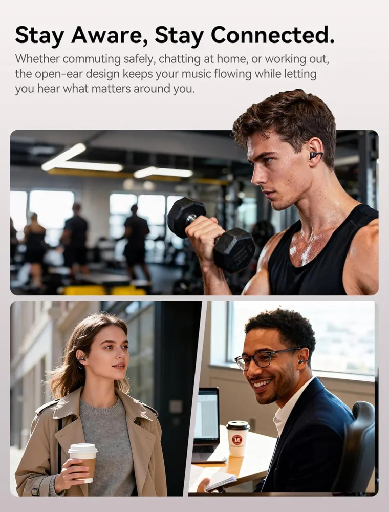 Kinglucky ClipFree A1 Open-Ear Earbuds