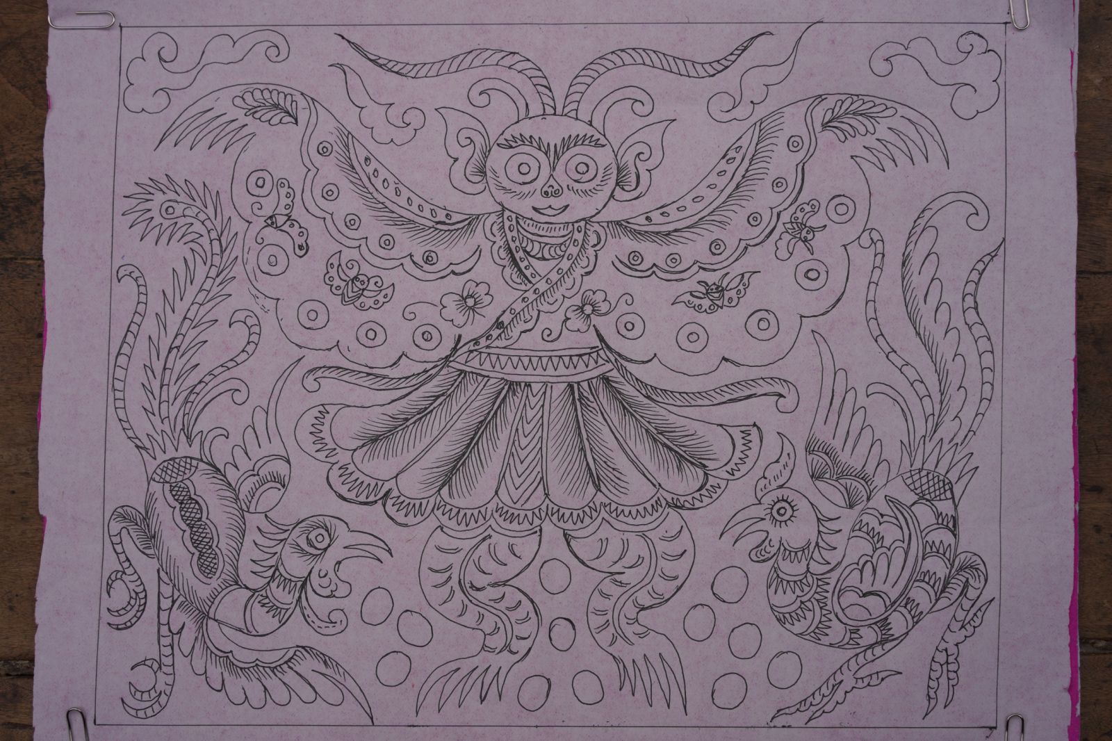 The Creation of Papercut Patterns in One Take