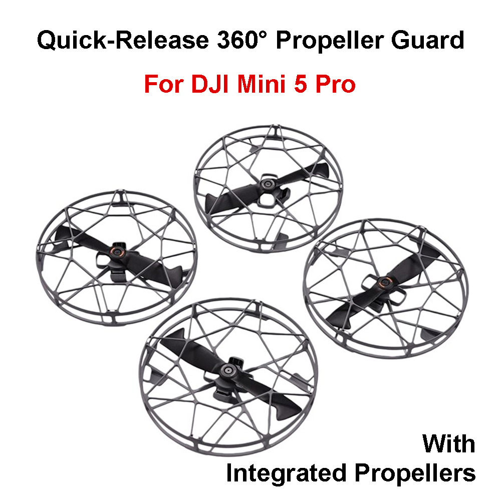 DJI Mini 5 Pro 360° Propeller Guard | Quick Release Protective Ring Cage