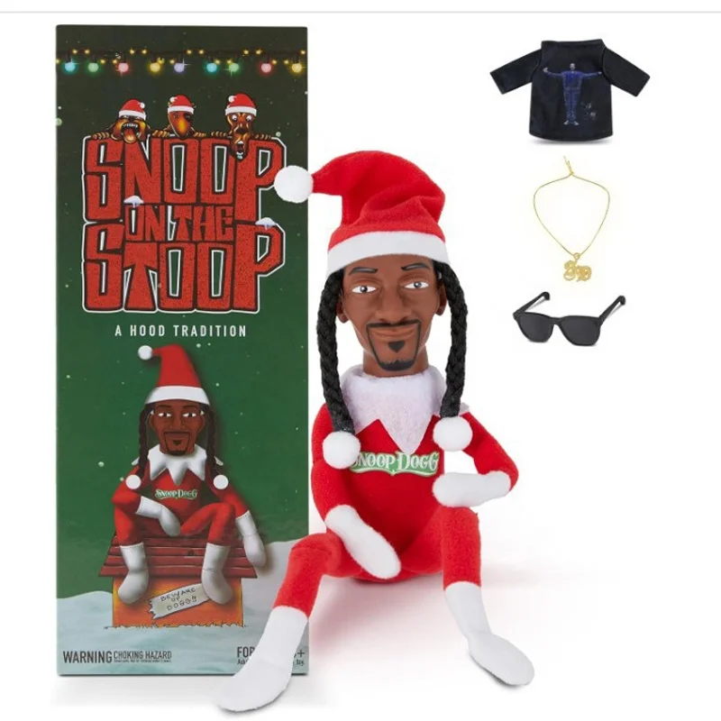 Snoop On A Stoop Christmas Doll Cartoon Hip Hop Lovers New Year ...