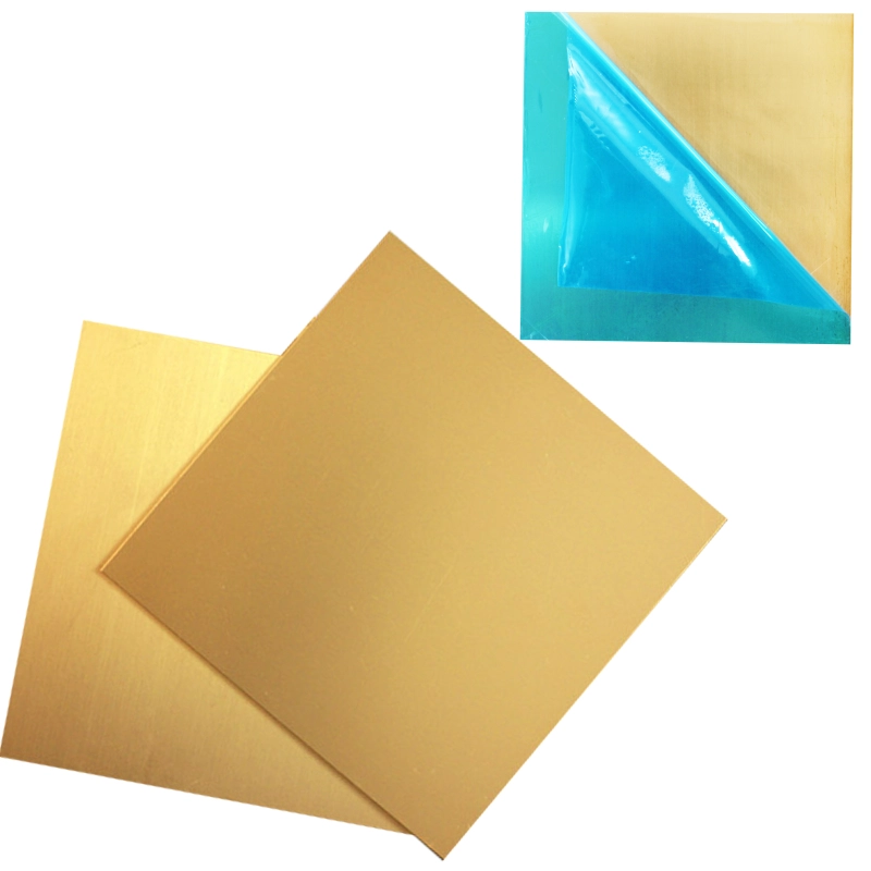 Brass Sheet, No Scratches, Double-Side Film Attached Brass Plates