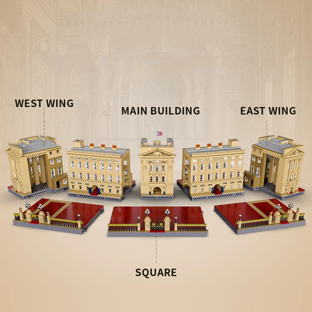 CADA Ideas Street View Buckingham Palace 5604Pcs Moc Model Modular ...