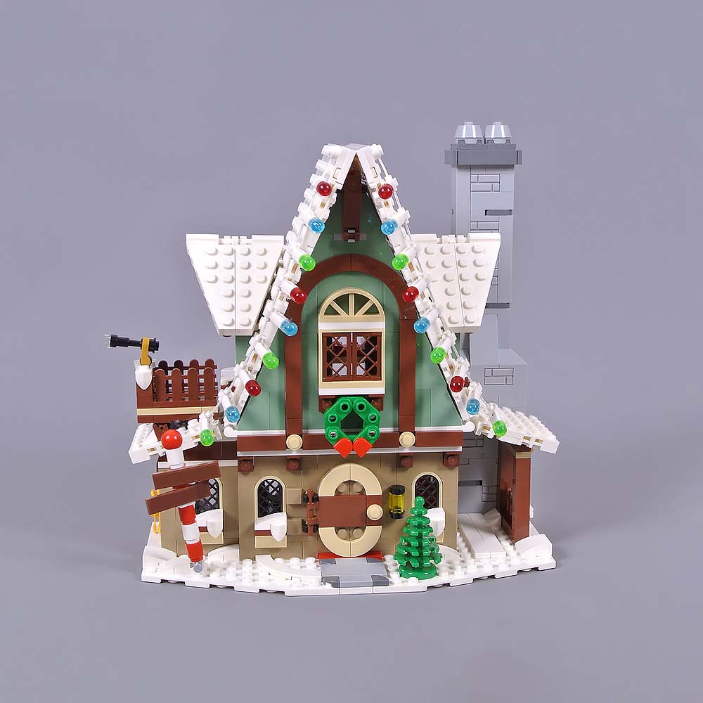 Winter Village Elf Club House 1197Pcs Moc Model Modular Building Blocks ...