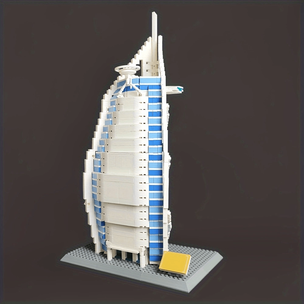 Wange Creator Expert The Burjal Arab Hotel of Dubai 1366pcs Moc Model ...