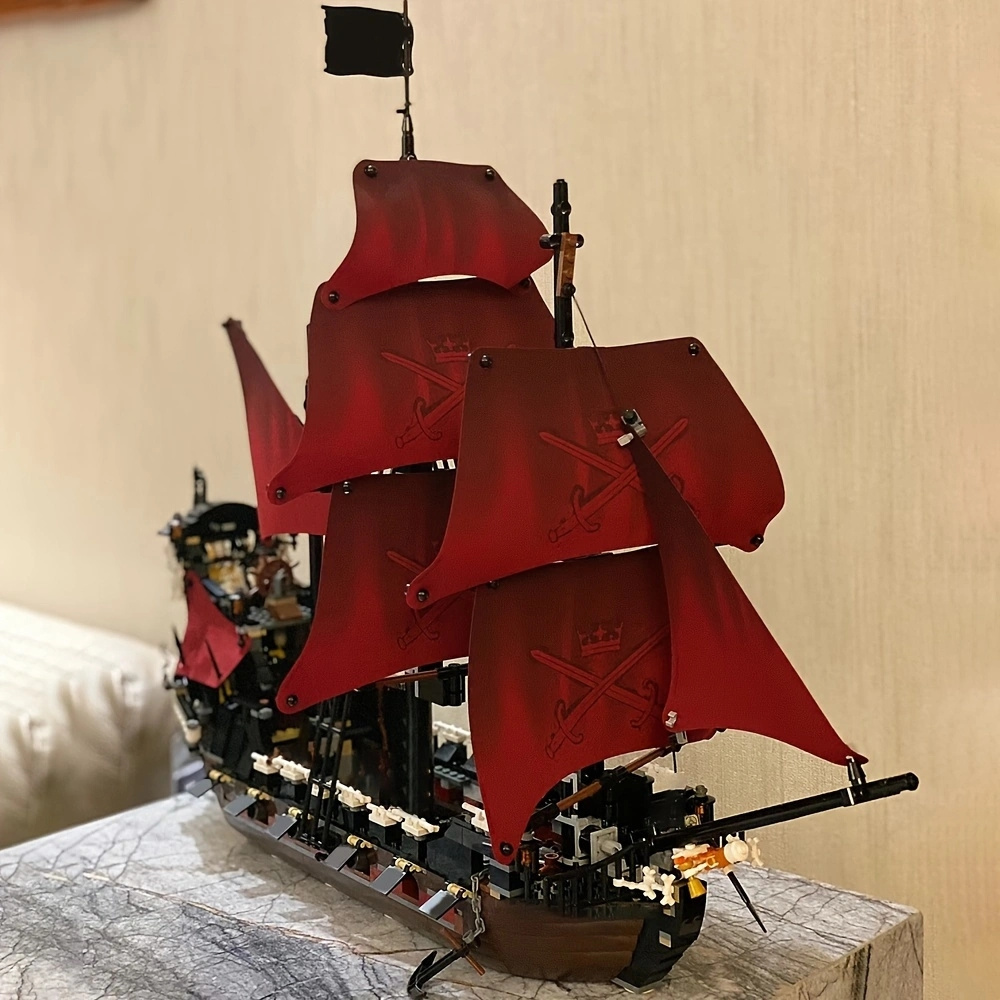 Movie Technic Ship Queen Anne's Revenge 1097pcs Moc Model Modular ...