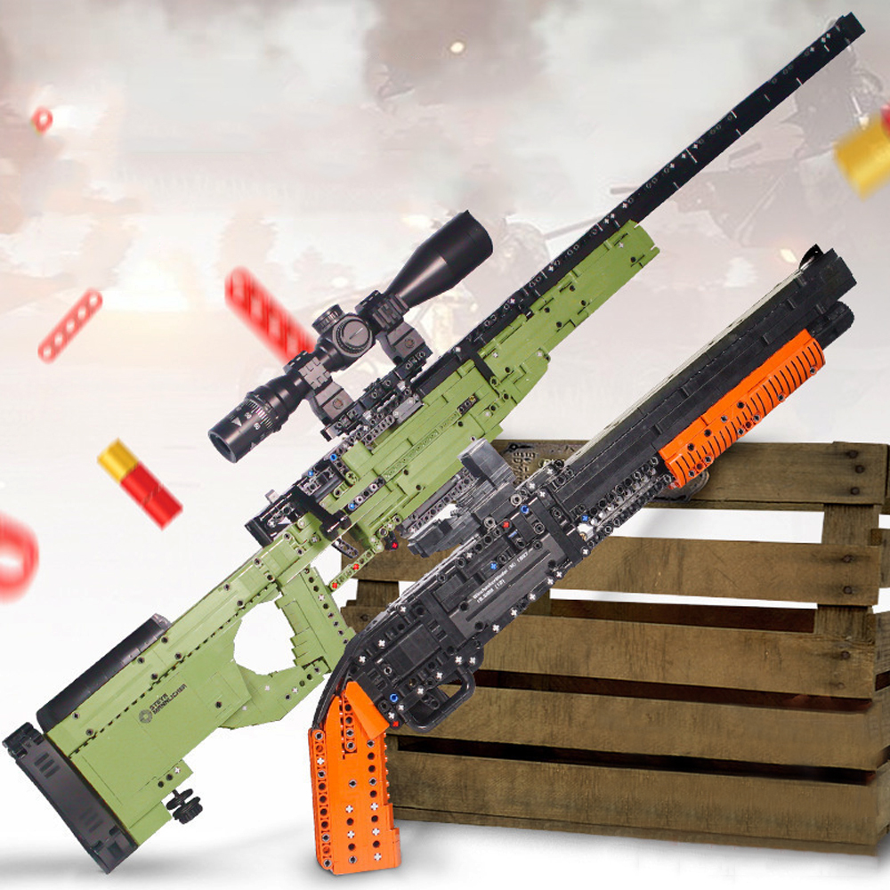 Xing Bao Military Series Technic Gun Bricks Sniper Rifle 1491pcs Moc ...