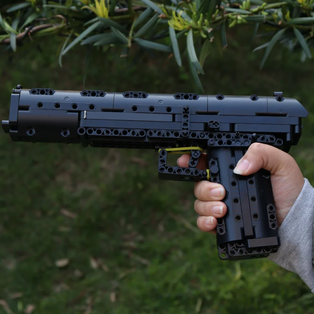 Mould King Military Series Technic Gun Bricks Desert Eagle Pistol ...