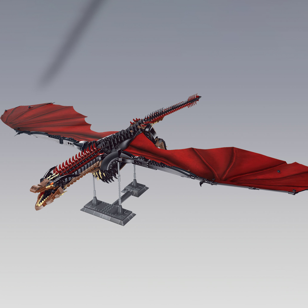 Red Dragon Building Blocks Set Model 1889Pcs Building Blocks Toys Set ...