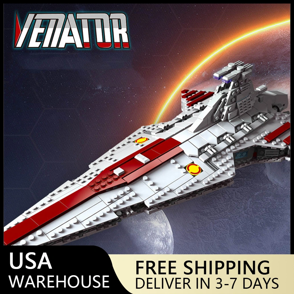 (Ship from USA) Star Wars Serial Venator-class Republic Attack Cruiser ...