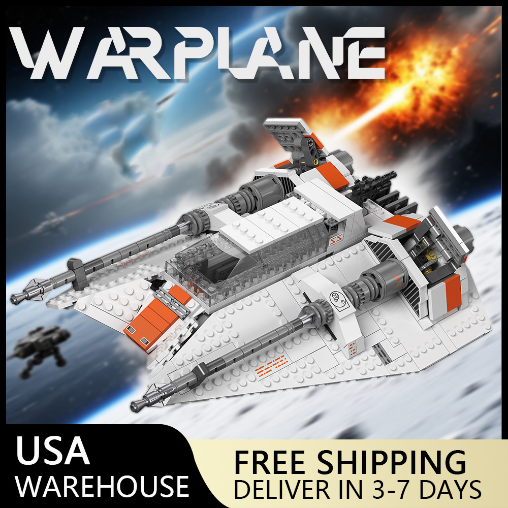 (Ship from USA) Star Wars Serial Rebel Snowspeeder MOC 21802 1006Pcs Building Blocks Bricks