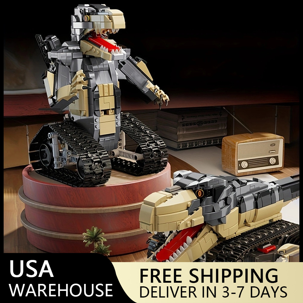 (Ship from USA) Technical Serial Two Variable Remote Control Dinosaur ...