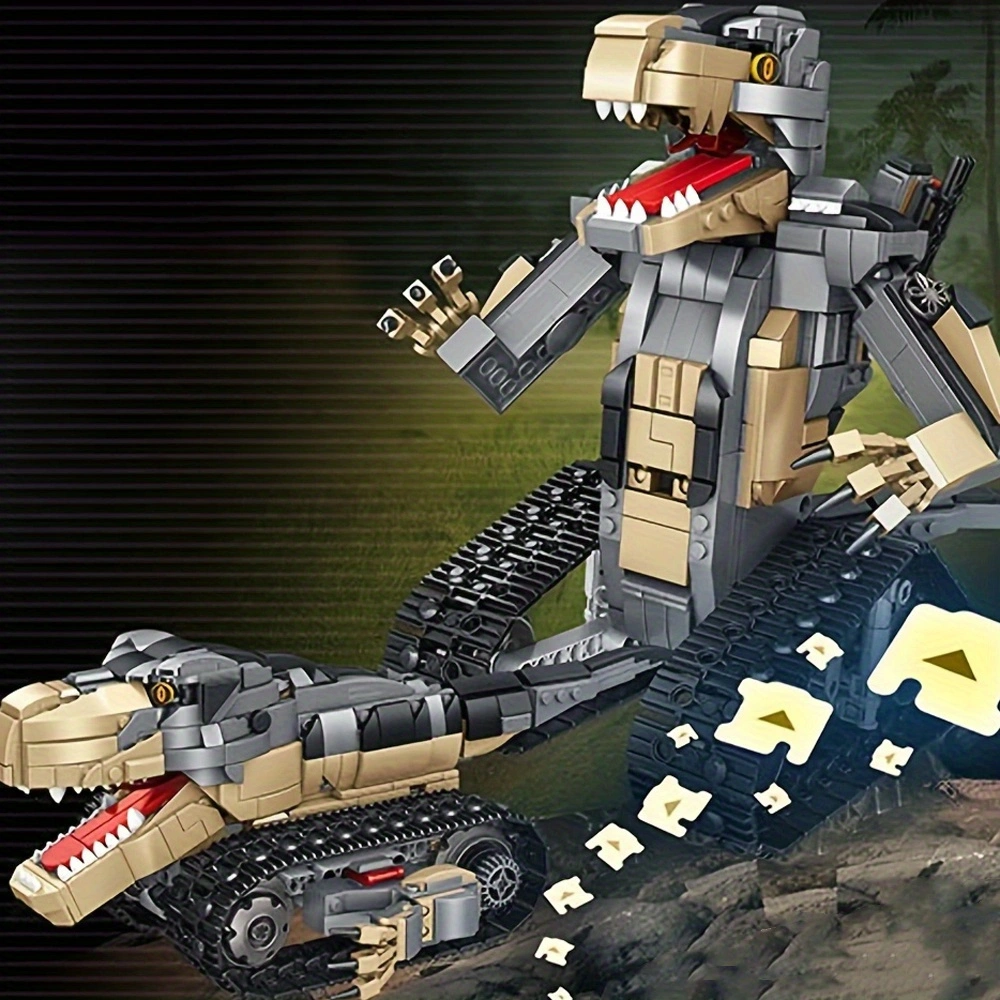 (Ship from USA) Technical Serial Two Variable Remote Control Dinosaur ...