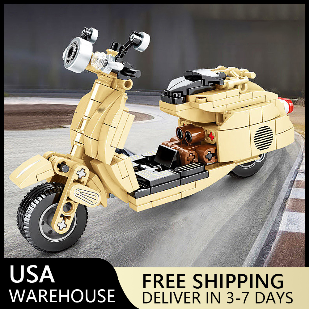 (Ship from USA) Racers And Motorcycle Serial Enjoy The Ride: Mini Motorcycle Building Block ...