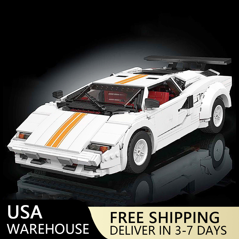 (Ship from USA) Creator And Creator Expert Serial Lamborghini Countach ...