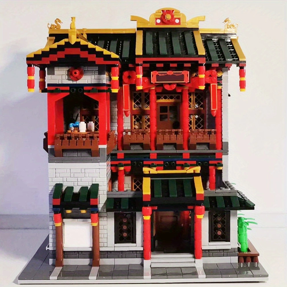 (Ship from USA) Creator And Creator Expert Serial China Town：Yihong Brothel XB-01003 3320PCS ...