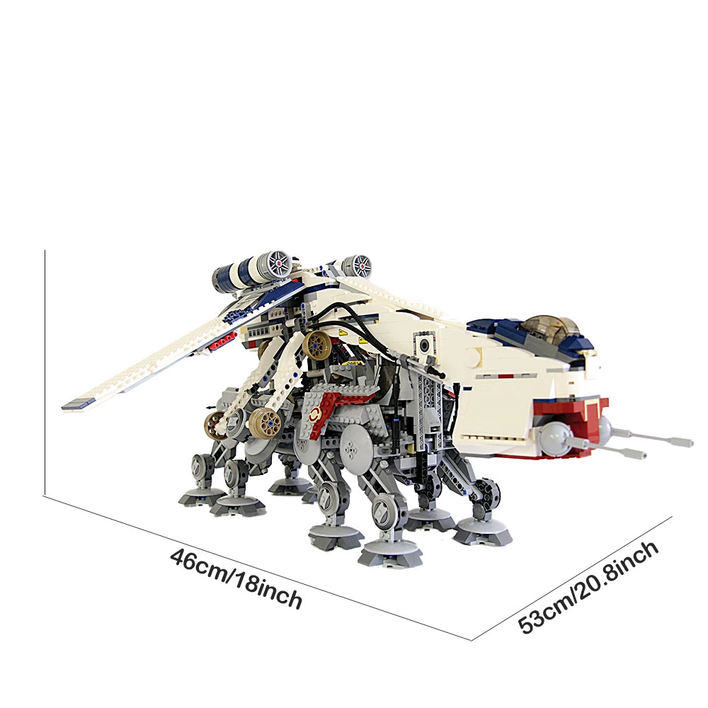 (Ship from EU) Star Wars Serial Republic Dropship with AT-OT Walker ...