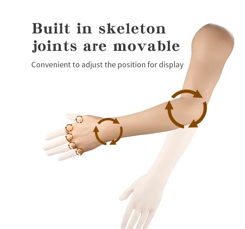 New 3D tattoo imitation silicone movable joint arm,Silicone SKIN
