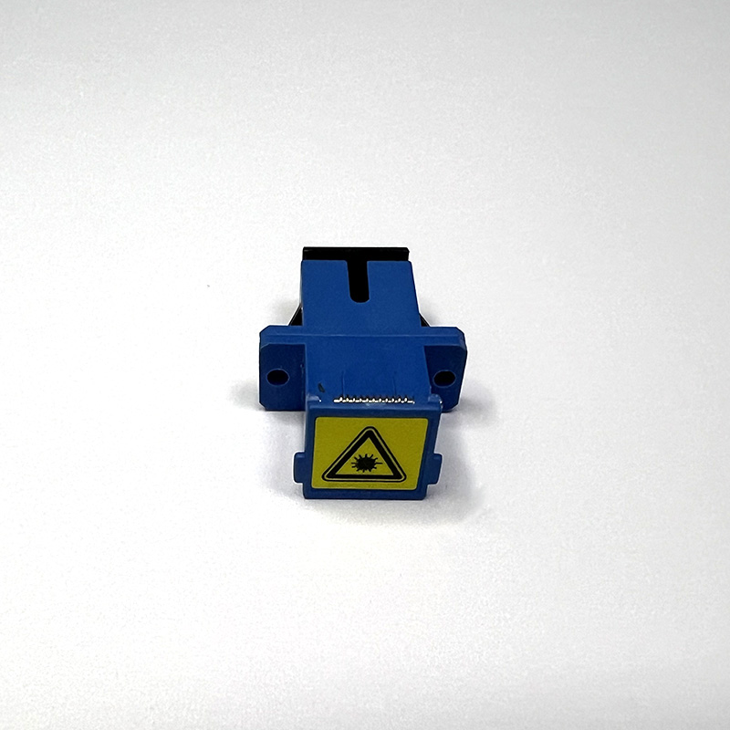 SC/UPC Adapter with Auto Dust Cap Blue