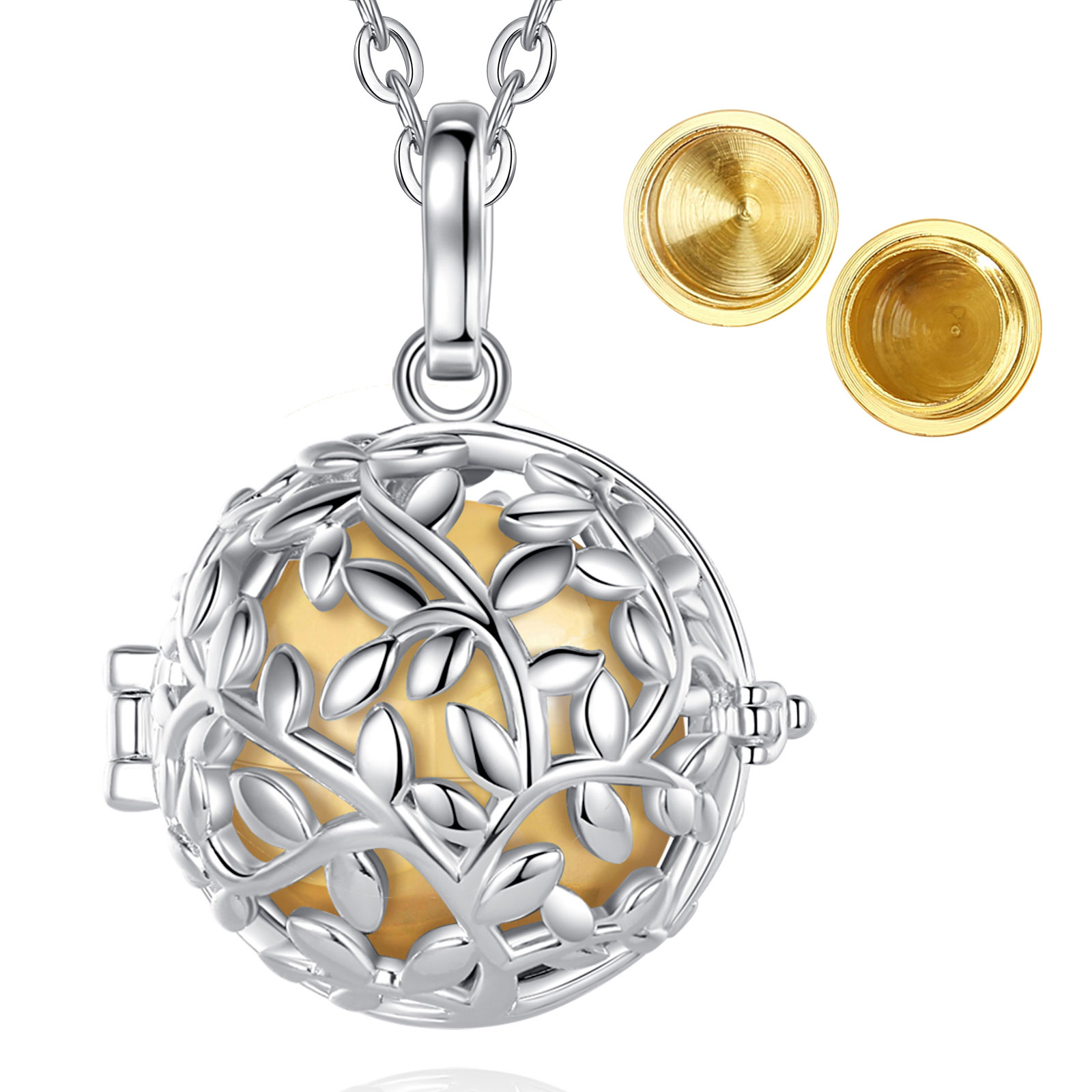Wholesale Copper Plated Silver Tree of Life Memorial Locket | Ashes ...
