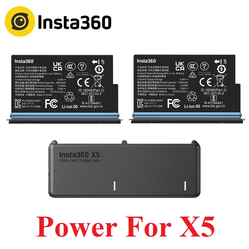 Insta360 X5 Original Battery And Fast Charger Hub