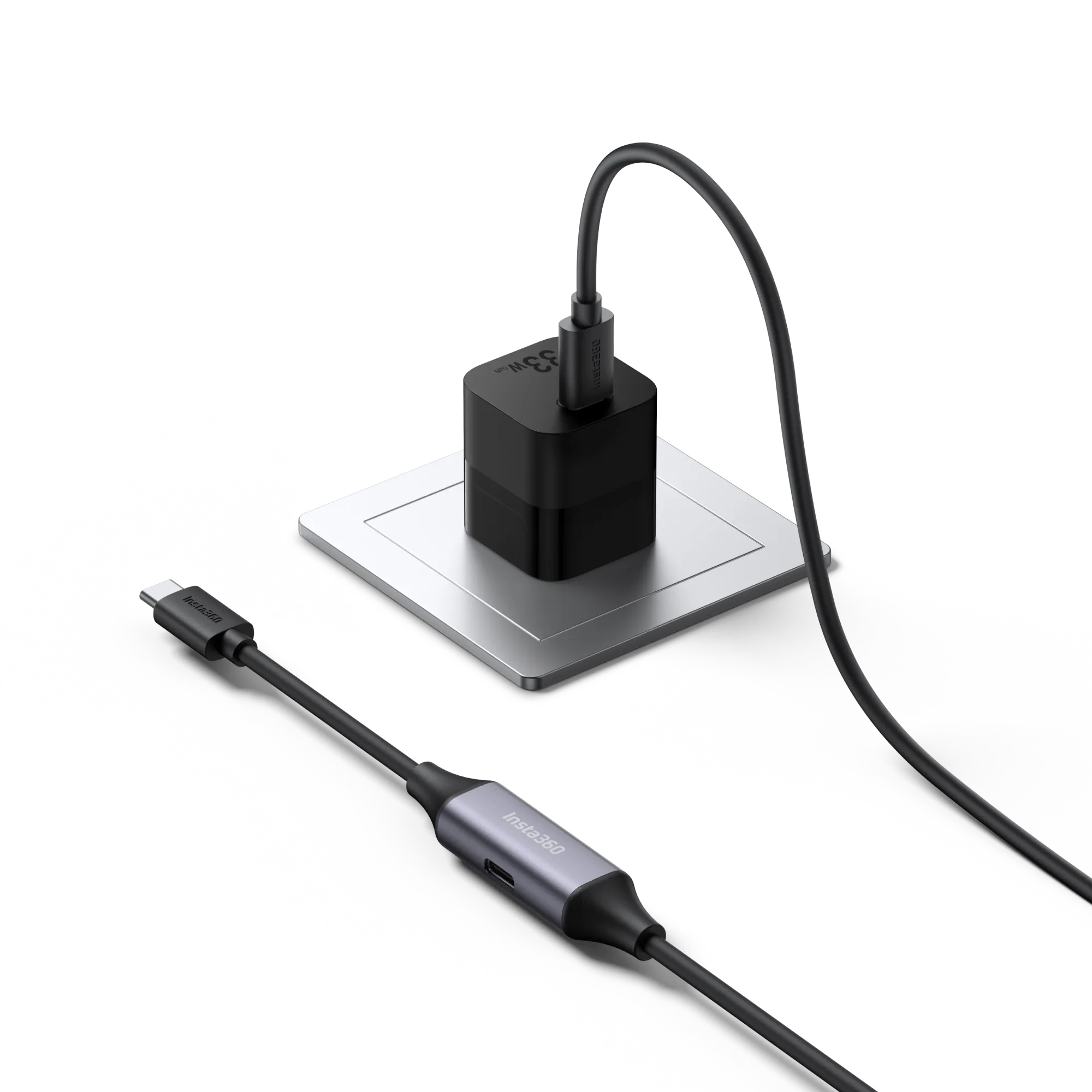 Insta360 Wave Y-Cable and Power Adapter