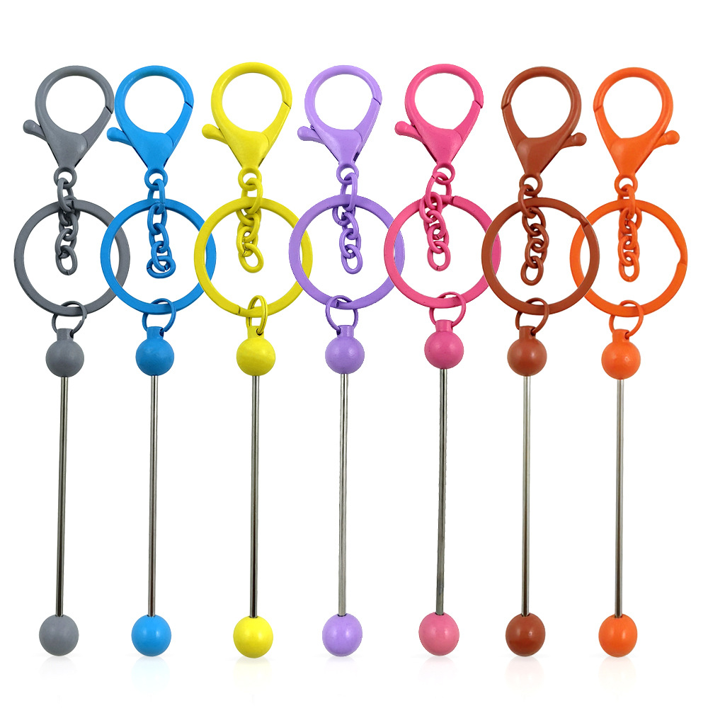 NEW Beadable Key-chain Free Shipping (30PCS)