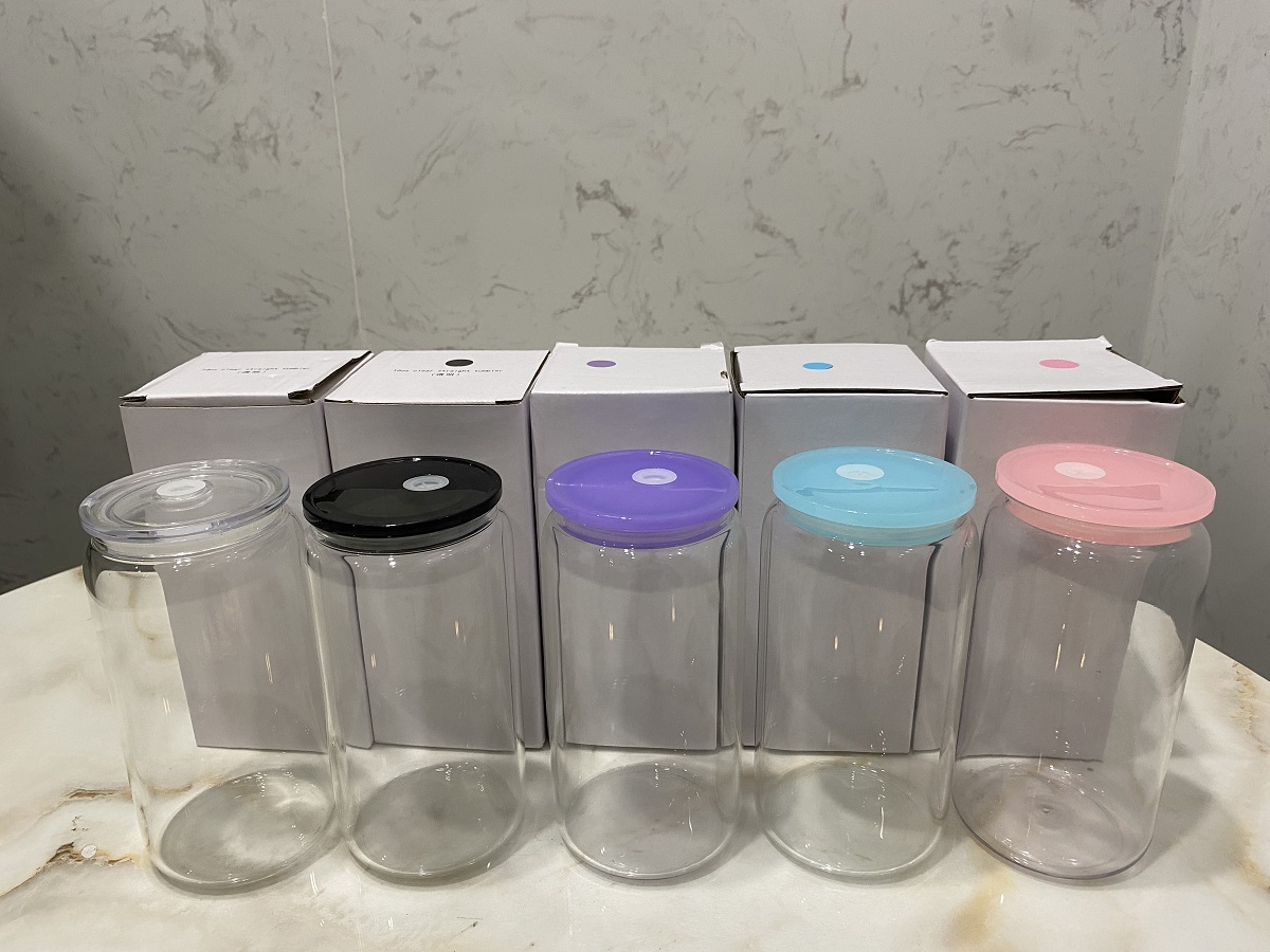 AU RTS 16oz Plastic Can with Colored Plastic Lid Free Shipping (50PCS)