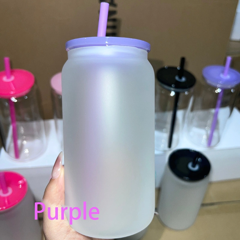 AUS Warehouse Pre-sale 16oz Sublimation Glass Clear & Frosted Libby Can ...