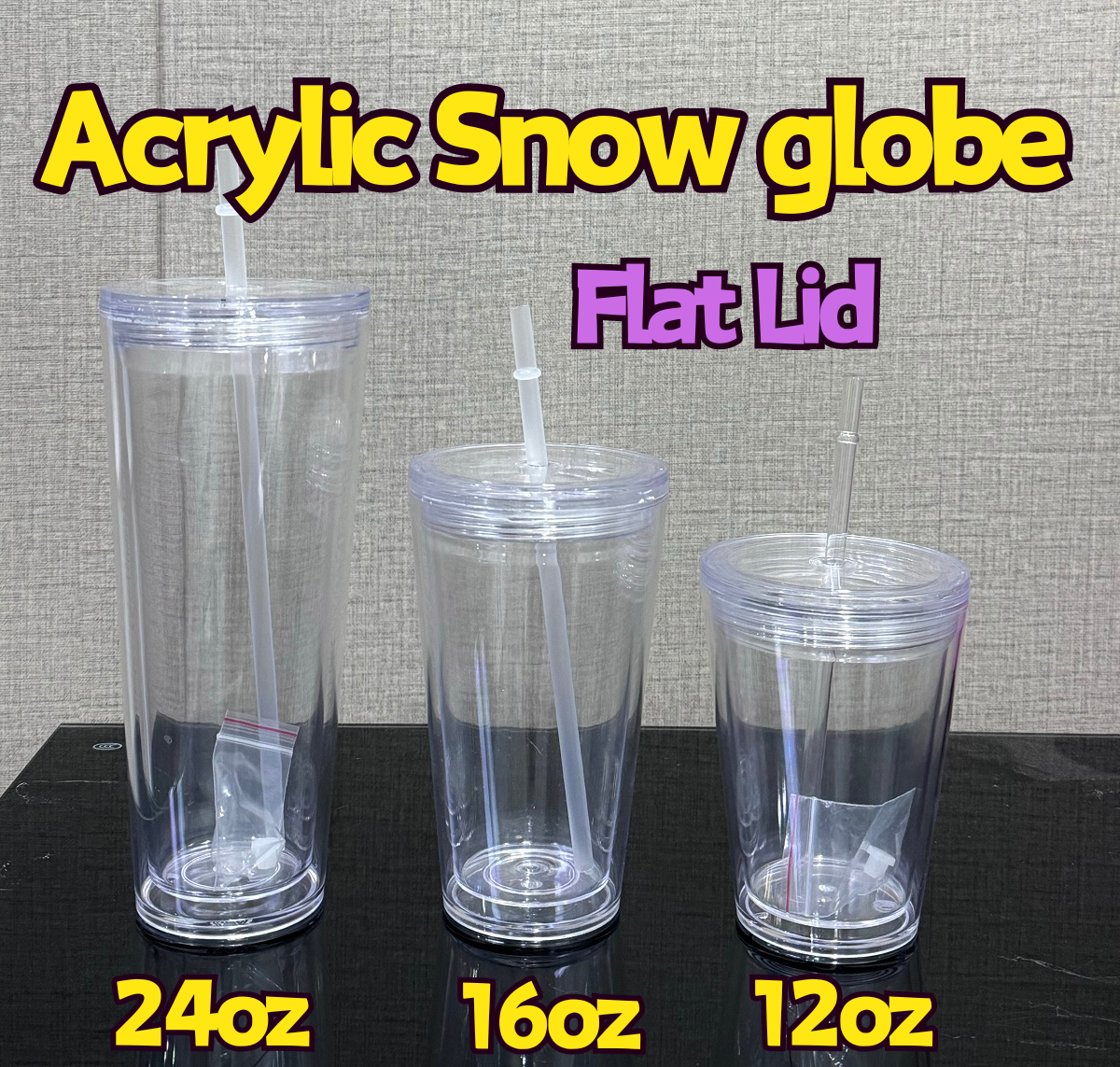 China RTS 24oz Double Walled Plastic Cups Free Shipping (with hole and ...