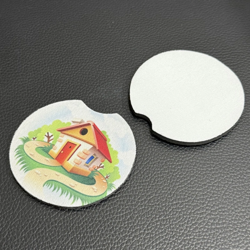 China Warehouse rts Sublimation Neoprene Car Coasters 3MM Thick by ...
