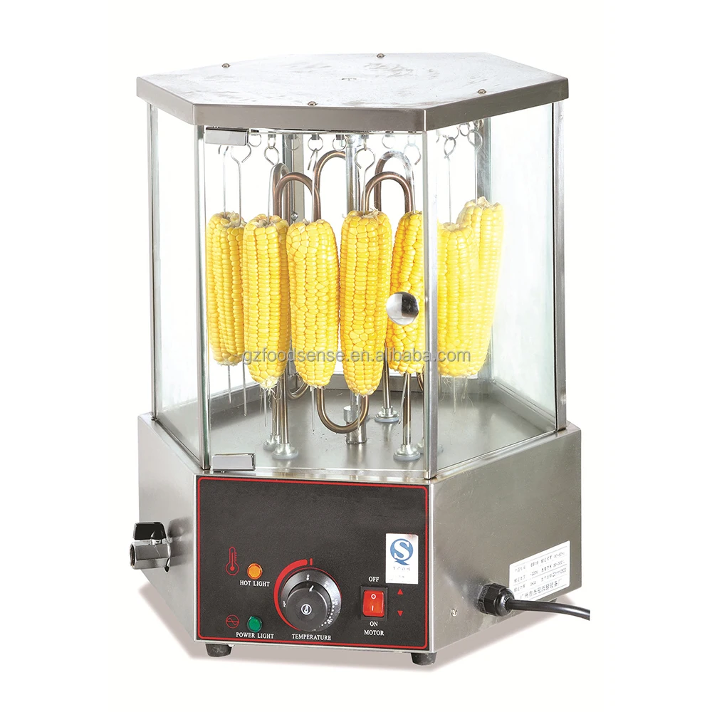 Commercial Glass vision Electric Automatic Rotary Corn Roaster