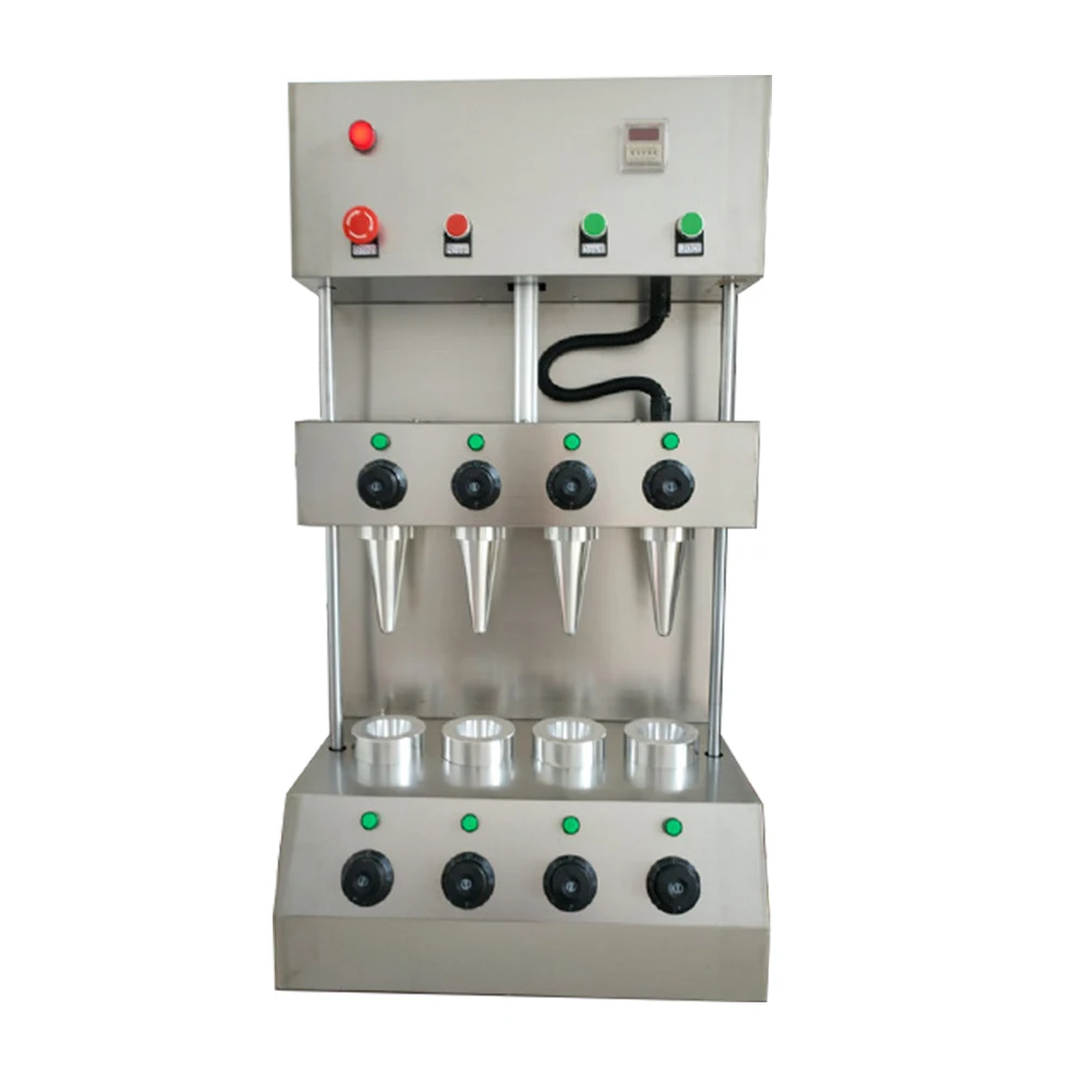 4 head Ice Cream Corn Maker Waffle Cone Crisp Rolling Making Machine