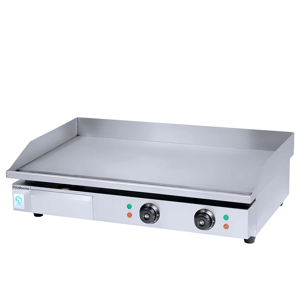 Hot Sale Large Wide Stainless Steel Flat Top Electric Griddles Pan