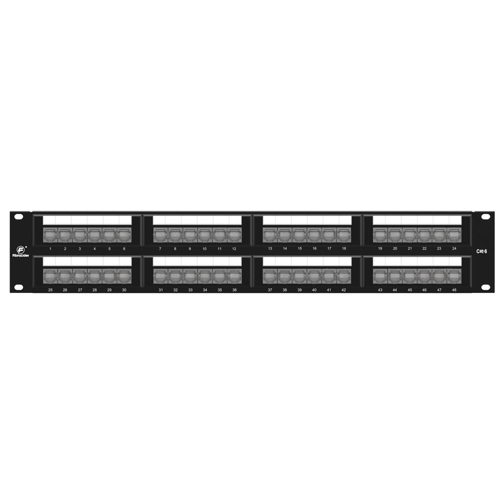 Cat6 Integrated Network Patch Panels 110-Style Patch Panel 48-Port 2RU ...