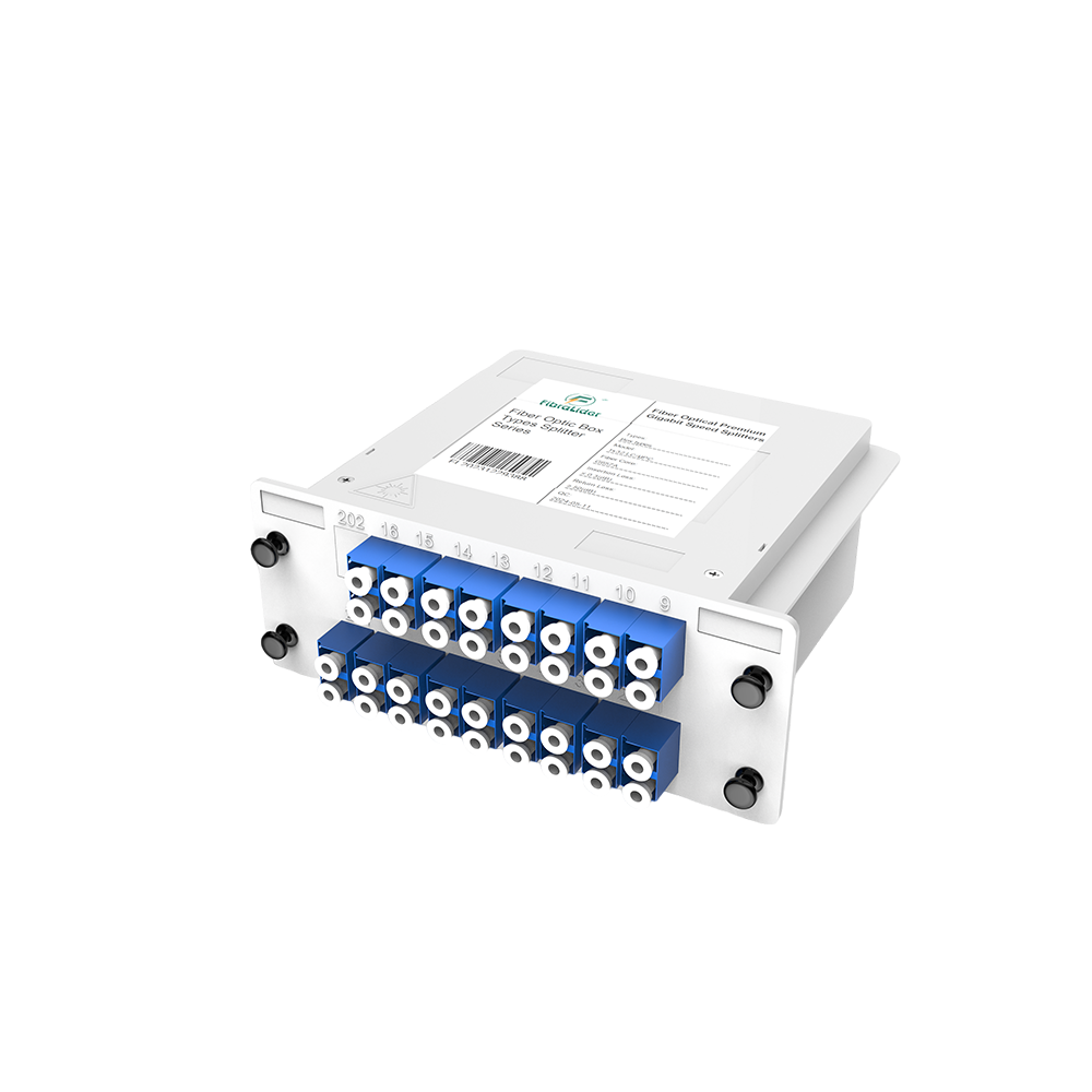 Fiber Optic Boxes PLC Splitter,1x32 with LC/UPC Connector,G657A Singlemode,1:32 Plastic ...