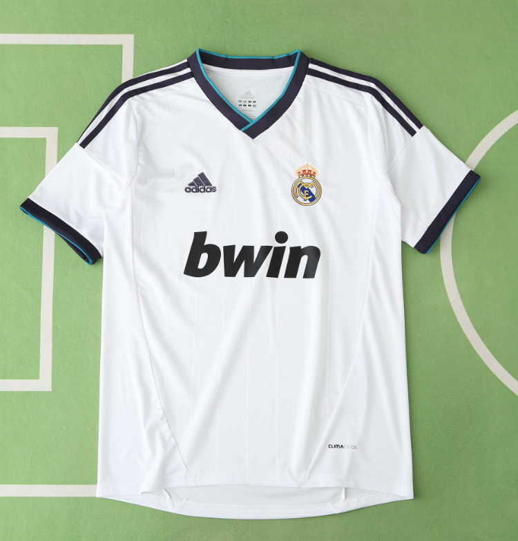 retro 12 13 real madrid home jersey