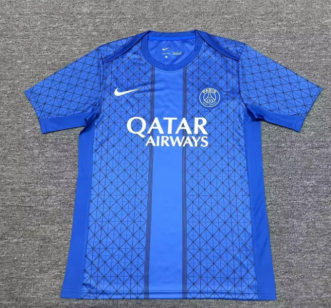 25 26 psg blue training shirts