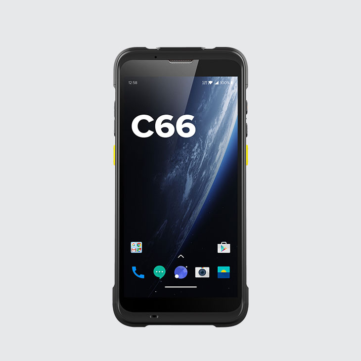 Chainway C66 Handheld PDA computer with UHF RFID reader and 2D barcode scanner