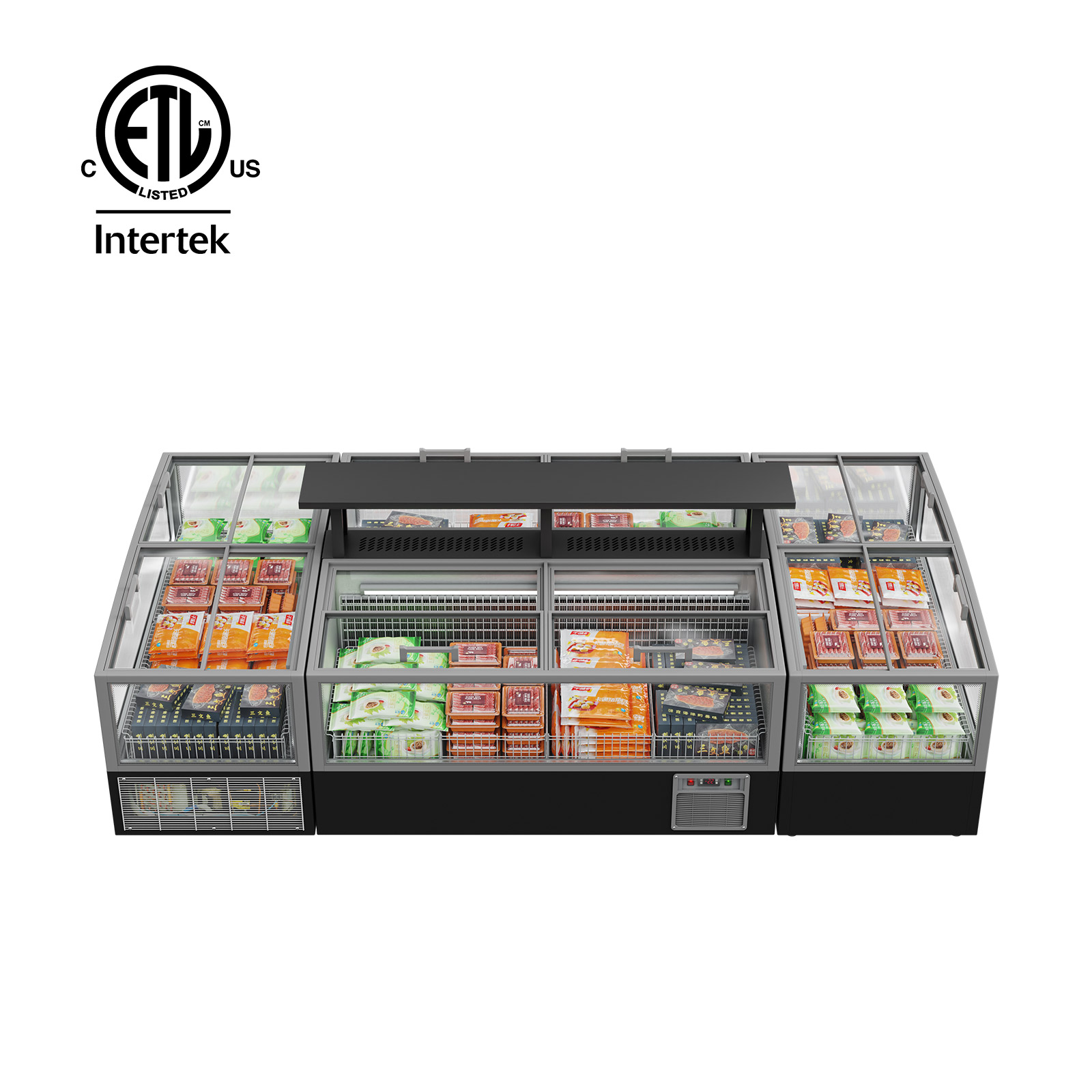 deep style Window island cabinet Island Refrigerator